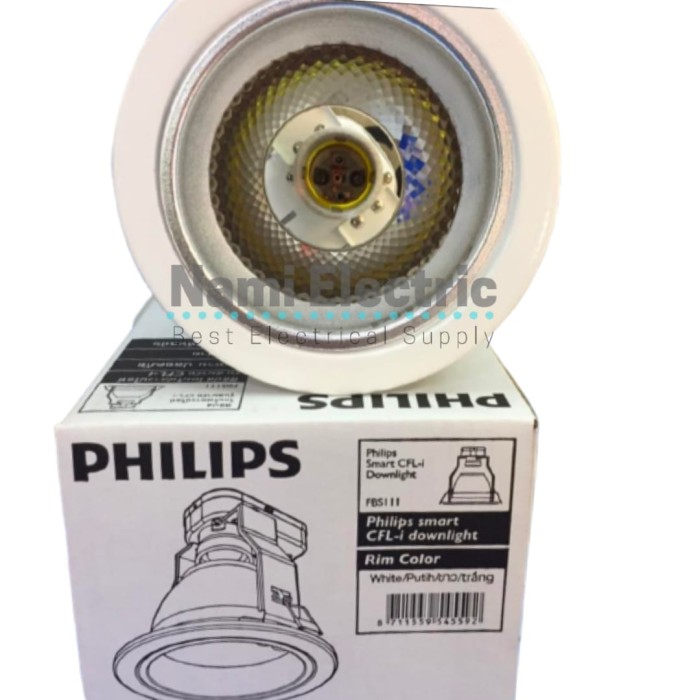 Jual KAP DOWNLIGHT PHILIPS FBS111 4 INCH FITTING E27 PUTIH | Shopee ...