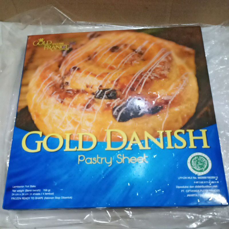Jual Gold Danish Pastry Sheets Gold France 750 gr | Shopee Indonesia