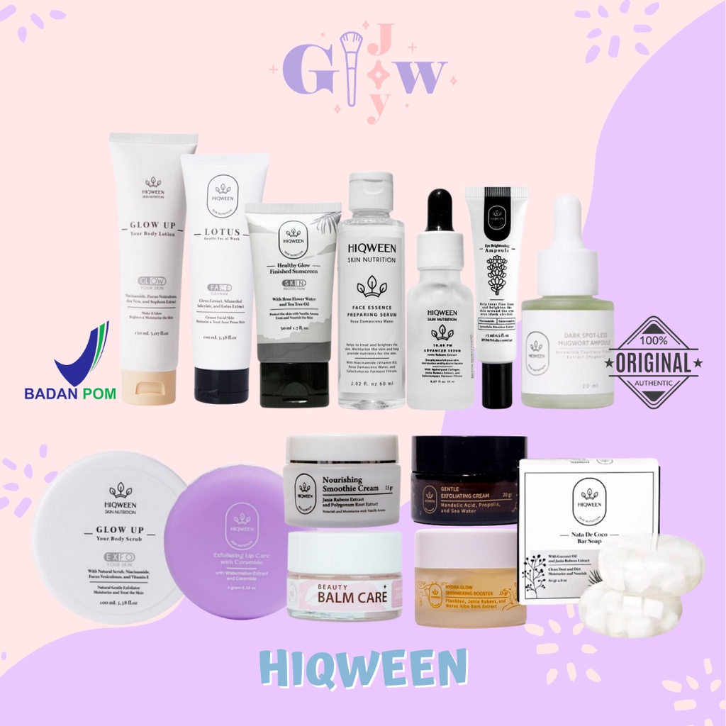 Jual HIQWEEN sunscreen / moisturizer / exfoliator / serum / facial wash ...