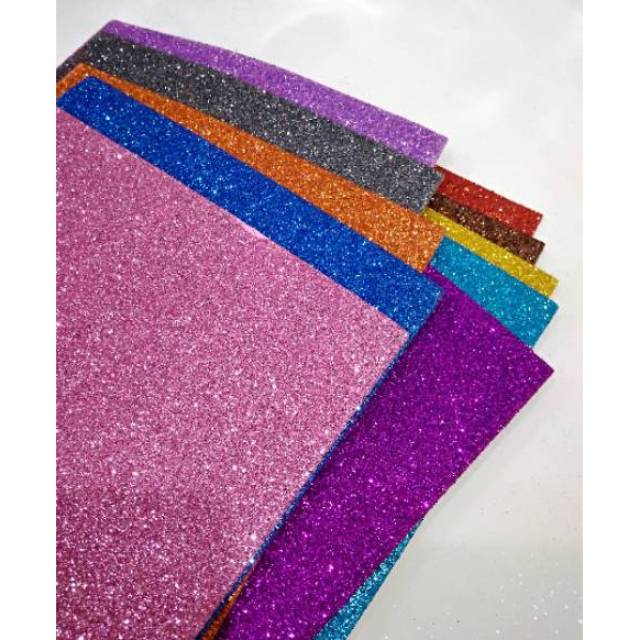 Jual Bahan Kerajinan Tangan / busa foam glitter (part 1) | Shopee Indonesia