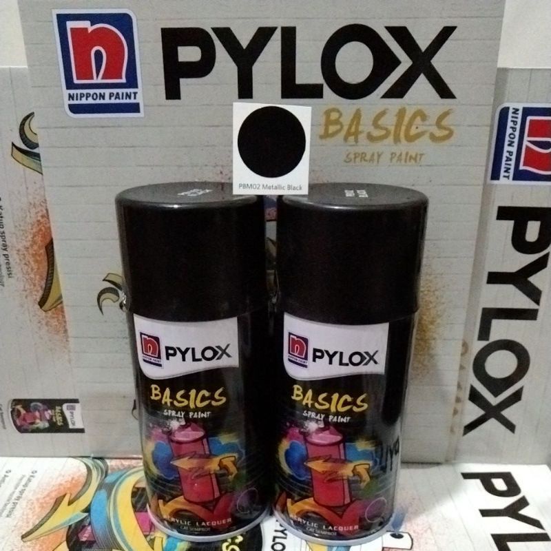 Jual Pylox basic PBM02 Metalic black 300 cc | Shopee Indonesia