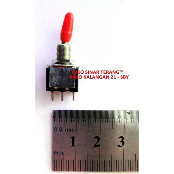 Jual Saklar TOGLE ON OFF 3 Pin/ Kaki Cetekan Toggle Kecil Switch ...