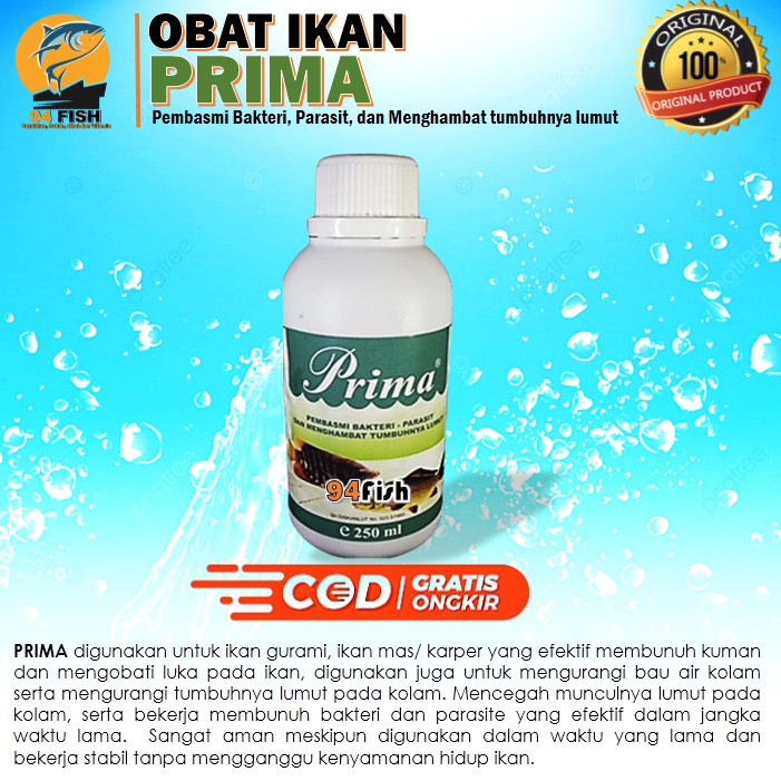 Jual PRIMA Obat Ikan Gurame Ikan Mas Membunuh Bakteri dan Mengobati ...