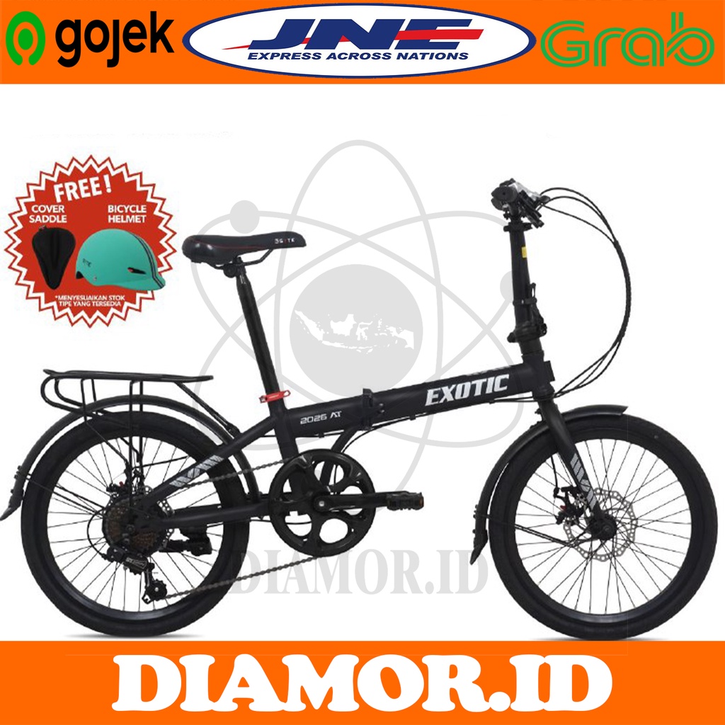 Jual Sepeda Lipat 20 Inch EXOTIC 2026 AT Shimano 7 Speed Rem Cakram ...