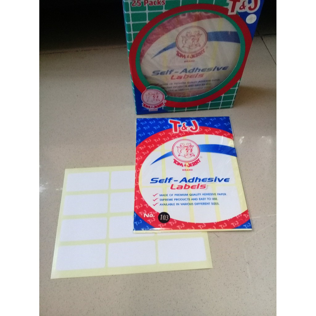 Jual Label Nama Undangan 32x64mm Packs 10 lembar - Tom & Jerry 103 | Shopee Indonesia