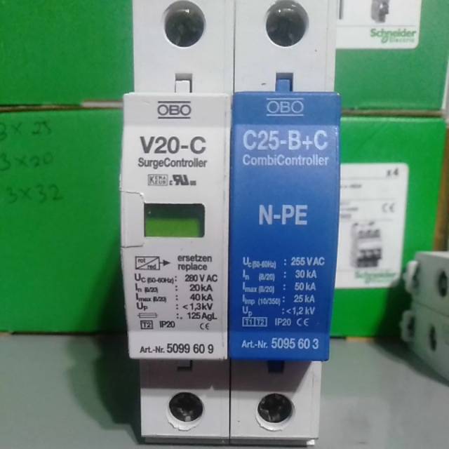 Jual Surge arrester OBO 2p V20-C/1+N-PE | Shopee Indonesia