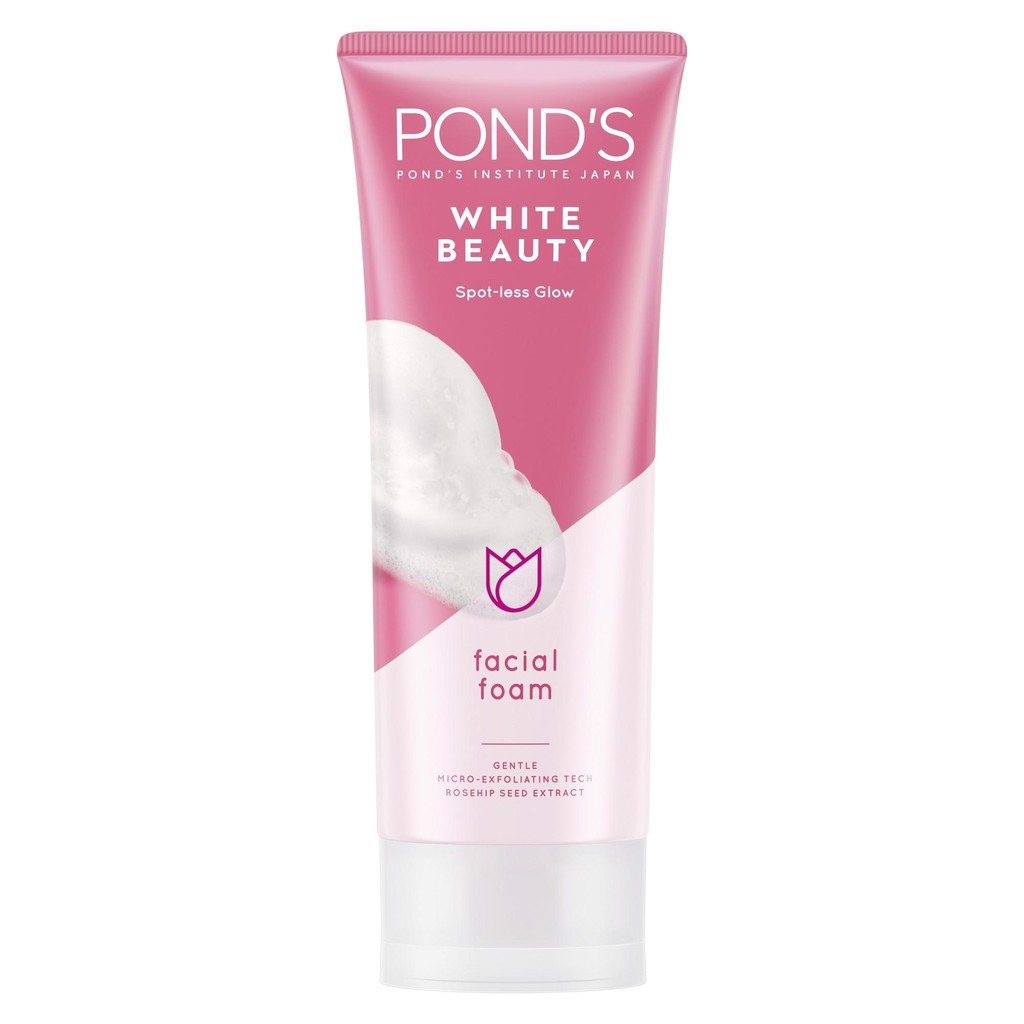Jual Ponds White Beauty Spotless Glow Facial Foam 50gr | Shopee Indonesia