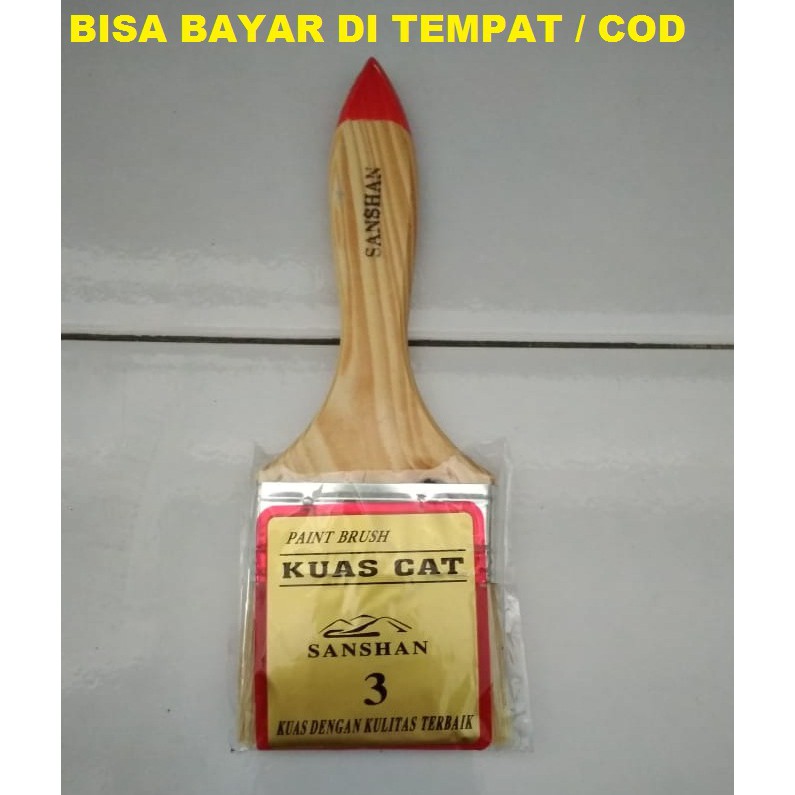 Jual KUAS CAT TEMBOK MEREK SHANSAN UKURAN 3" KUAS CAT | Shopee Indonesia