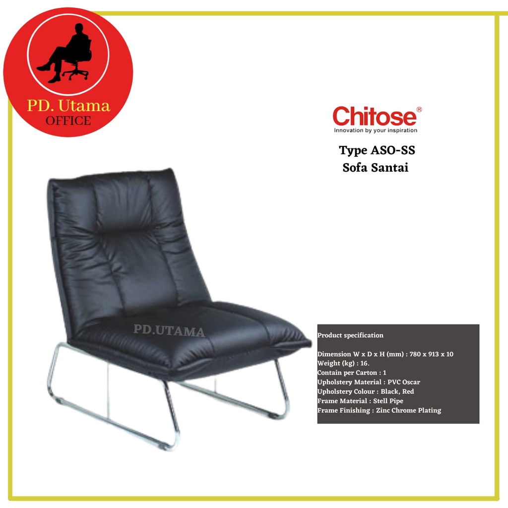 Jual Kursi Tamu Chitose ASO-SS Sofa Santai/Sofa Kantor/Kursi Sofa ...