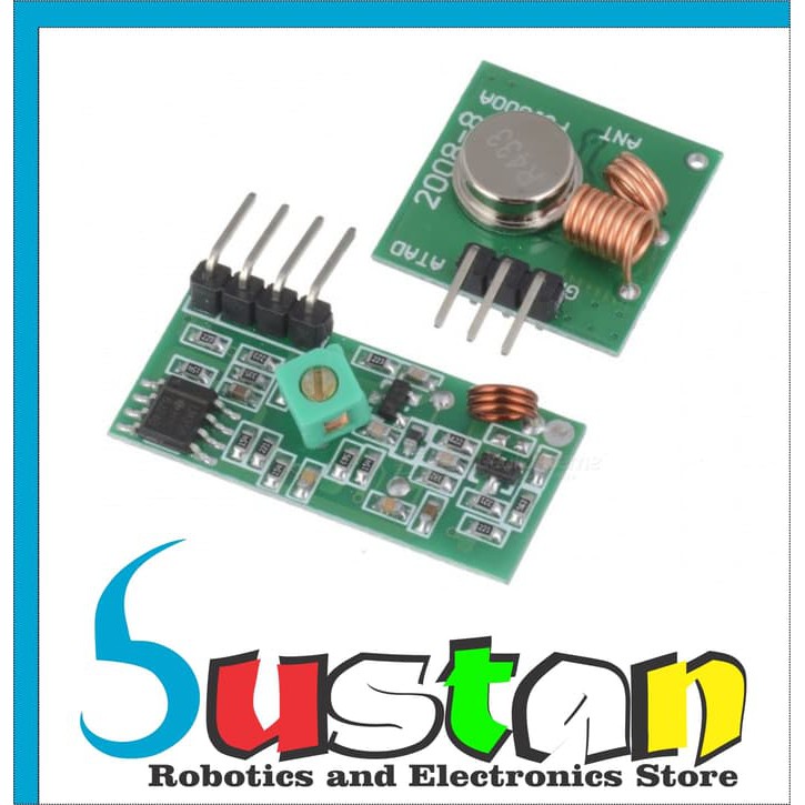 Jual Unik 433Mhz 433 Mhz RF Module Transmitter Receiver Arduino ...