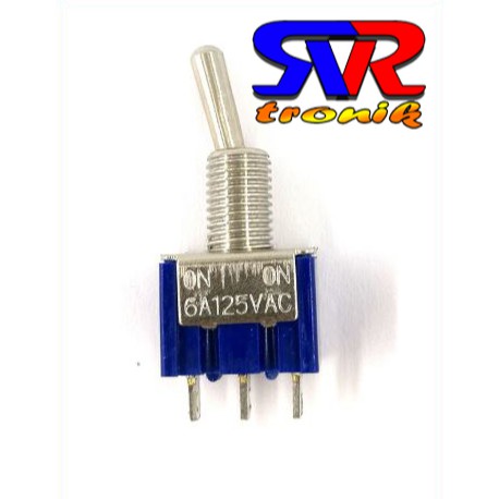 Jual Saklar on-off 3 kaki SPDT 6A 125V AC / 3A 250V AC / 3A Switch 3Pin ...