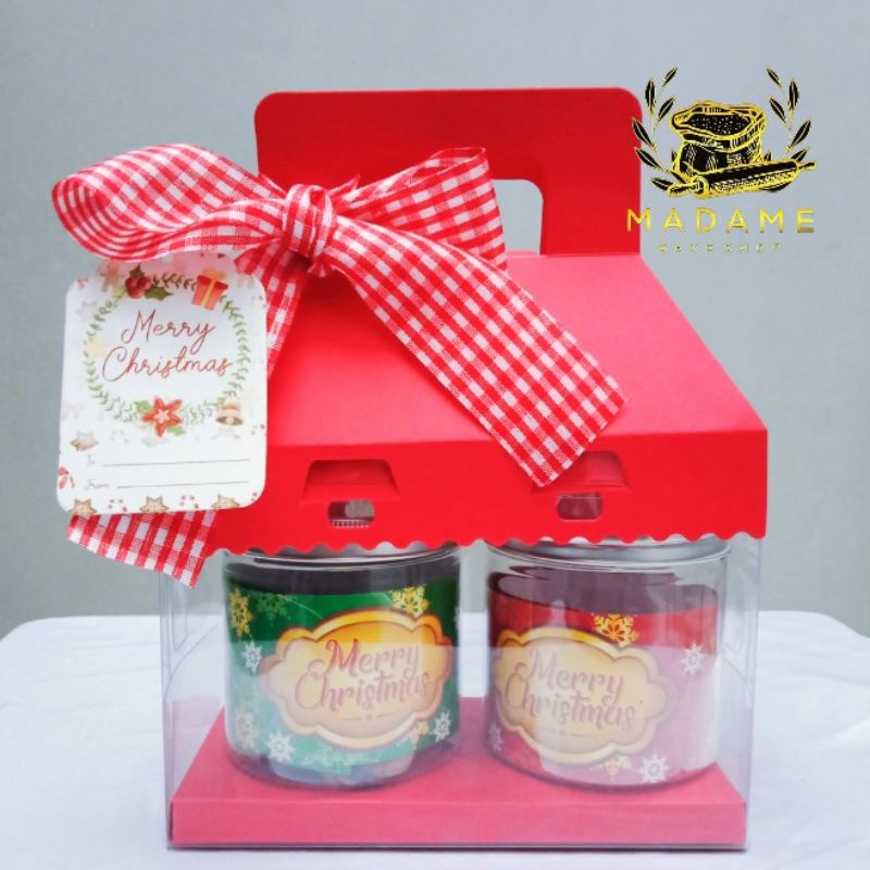 Jual Box Mika Hampers Rumah Box Mika 2 Toples Box Mika Kue Kering Idul ...