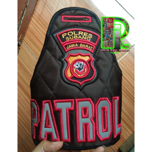 Jual ban lengan PATROLI coklat lis merah | Shopee Indonesia