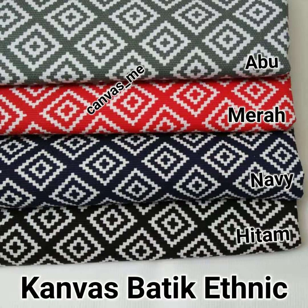 Jual Kain kanvas corak batik ethnic | Shopee Indonesia