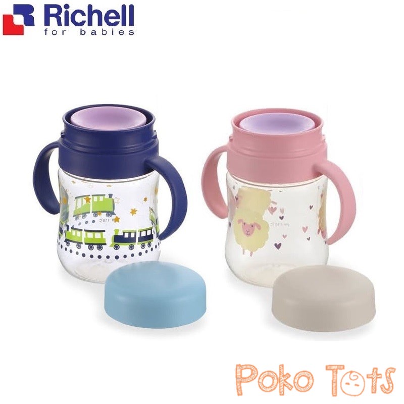 Jual Richell Mugood Full Rotated Drinkable Cup 200ml Botol Minum Dengan Tutup Hisap 360 ...