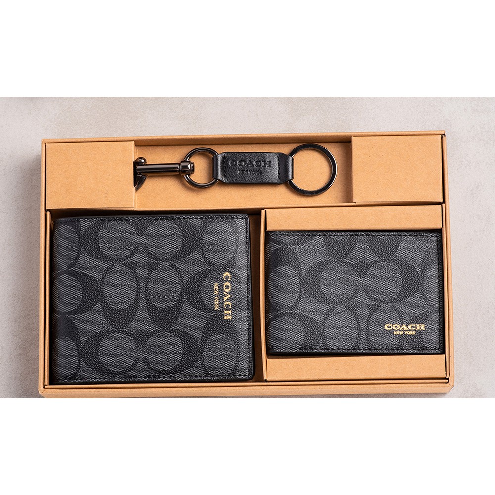 Jual Coach Dompet Pria Men Wallet Dompet Lipat Pria Fullset ORIGINAL ...