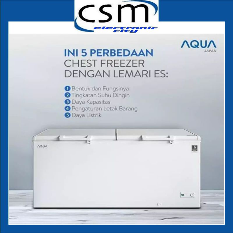 Jual AQUA AQF 550R CHEST FREEZER BOX 550 L LEMARI PEMBEKU 550 LITER ...