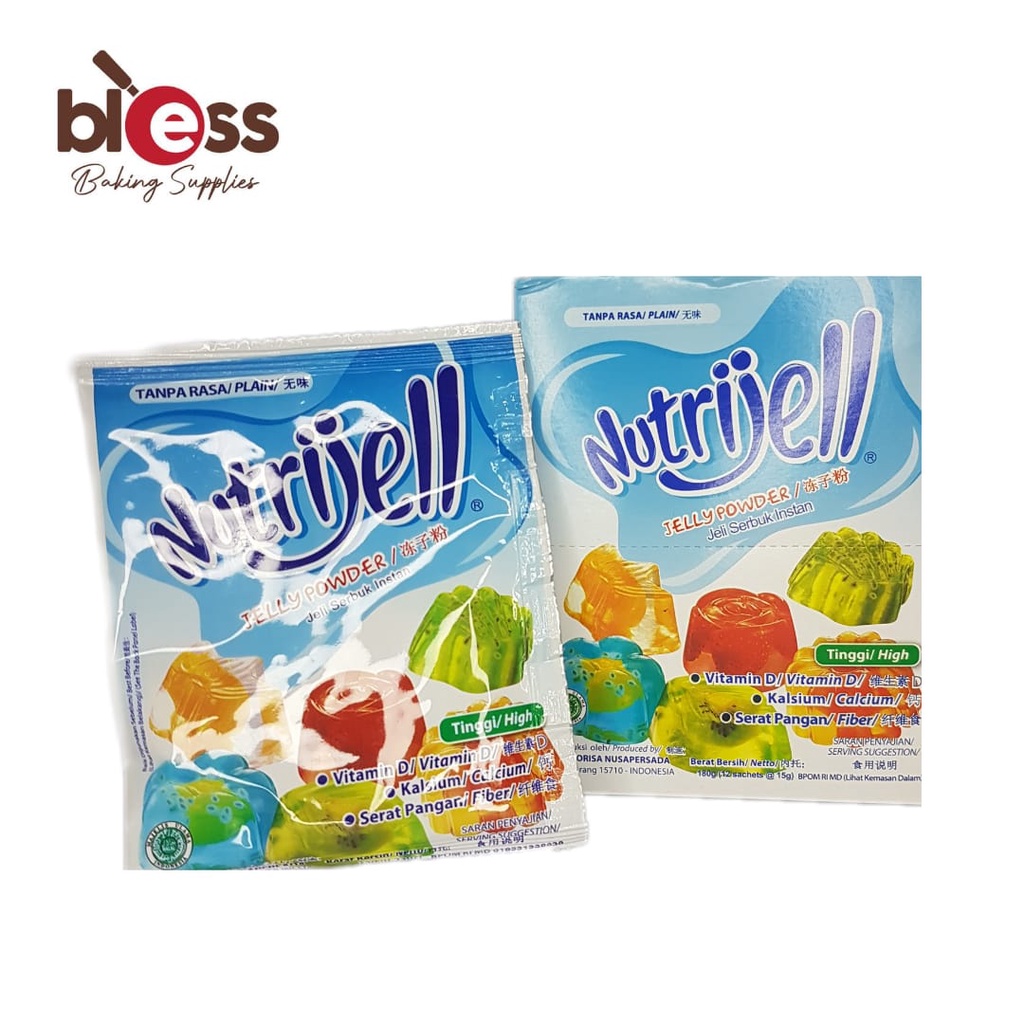 Jual NUTRIJELL 15 GR / BUBUK AGAR JELLY PUDDING INSTAN NUTRIJEL / BOX ...