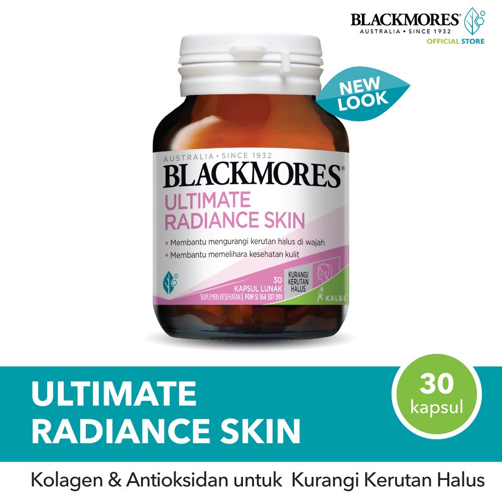 Jual Blackmores Ultimate Radiance Skin 30 Tablet Marine Q10 Kolagen ...
