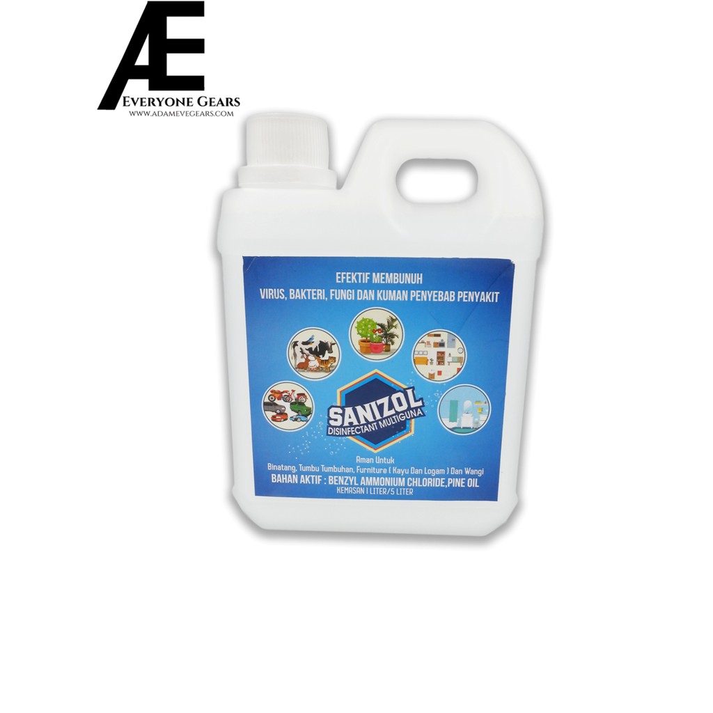 Jual SANIZOL ANTISEPTIC CAIRAN DISINFECTANT PEMBERSIH KUMAN | Shopee ...