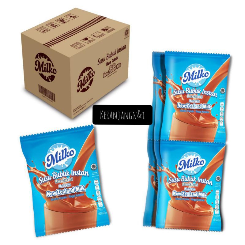 Jual dijual cepat!!! Susu Bubuk Instan Coklat (Milko 27 Gram 10 Sachet ...