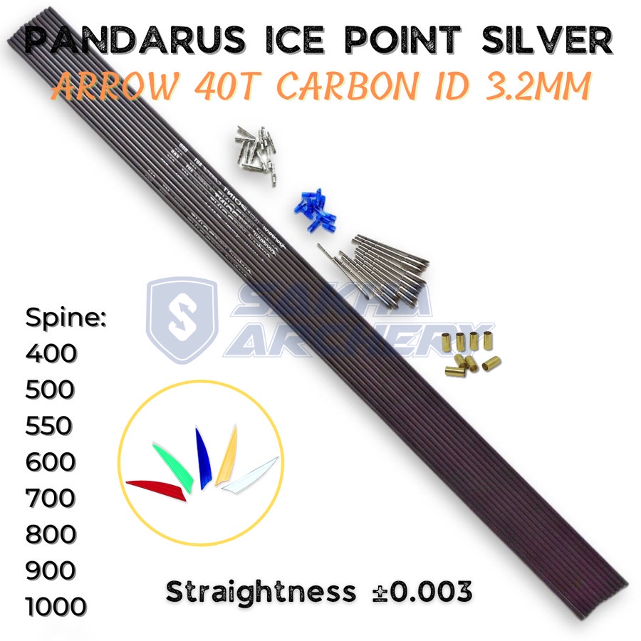 Jual Arrow Pandarus Ice Point Silver Straightness 0.003 Arrow 40T ...