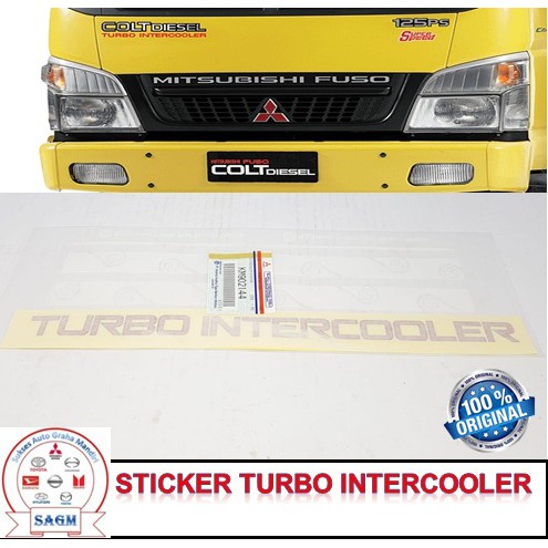 Jual STIKER LOGO TULISAN TURBO INTERCOOLER STICKER CANTER 110PS 125PS ...