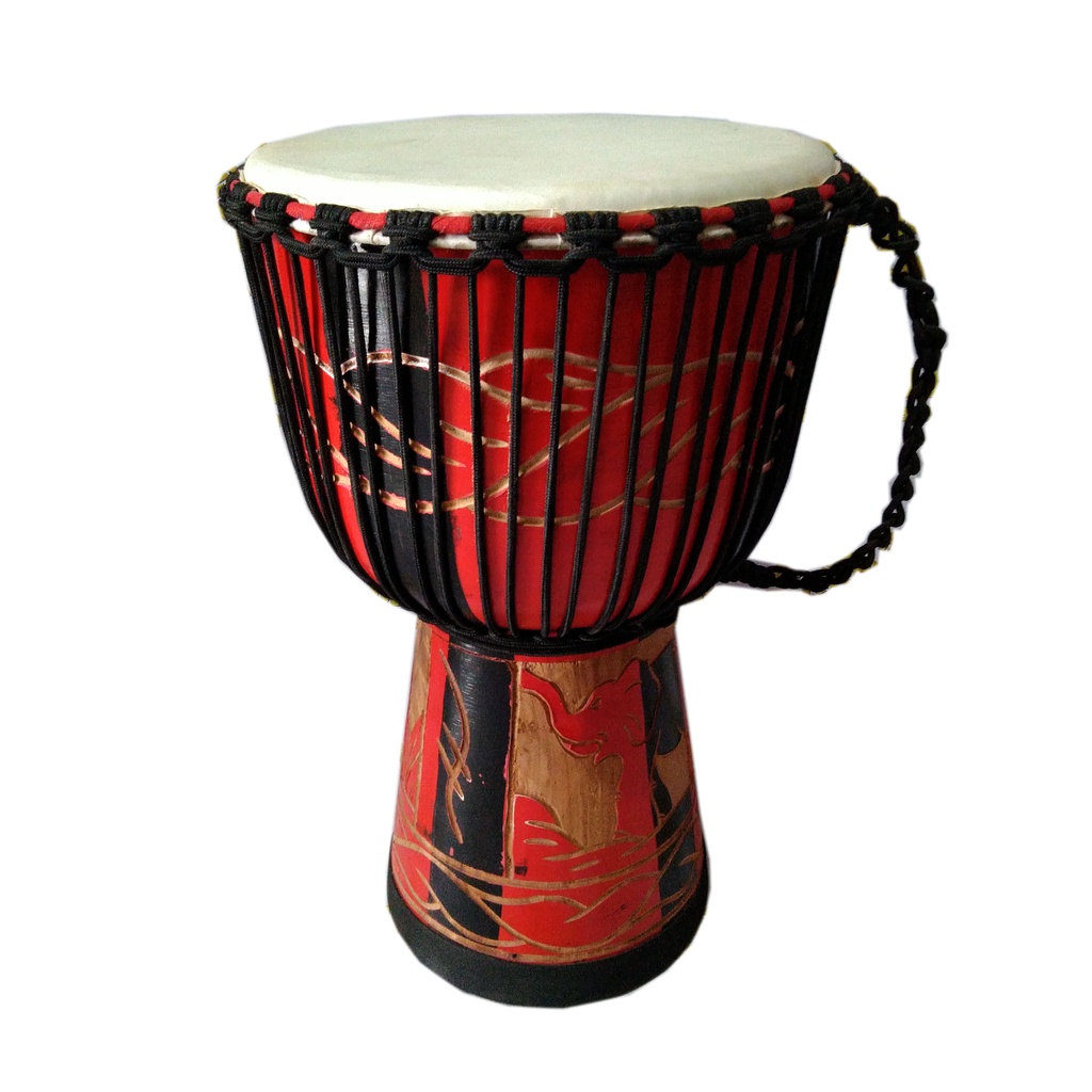 Jual jimbe djembe kendang gendang 60cm diameter 27cm - 30cm alat musik ...