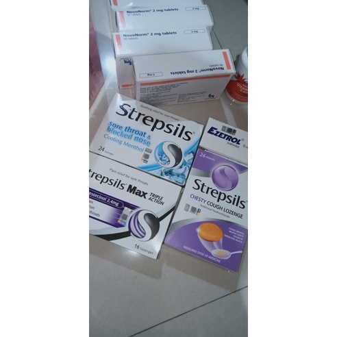 Jual Strepsils Max Triple Action Blackcurrant Chesty Cough EXP 2025 ...