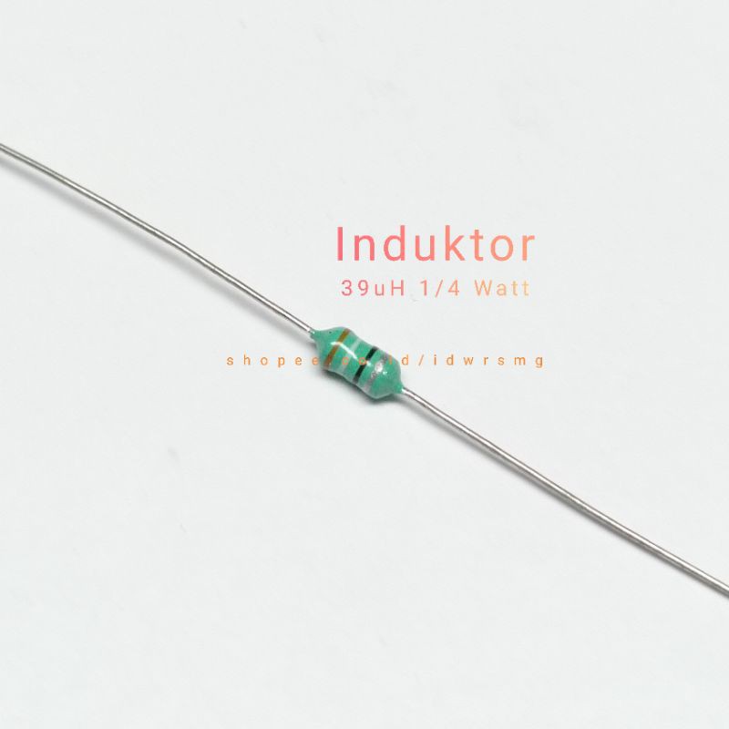 Jual Induktor Axial 39uH 1/4watt Induktor Color Ring 39 uH 1/4 watt ...