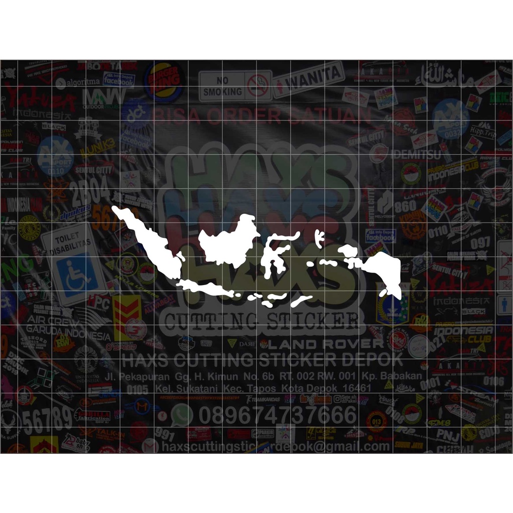 Jual Cutting Sticker Peta Indonesia Ukuran 8,5 Cm | Shopee Indonesia