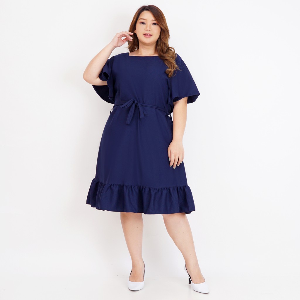 Jual Baju Gaun Dress Wanita Jumbo Bigsize 03 Premium Fashion Korea Ld