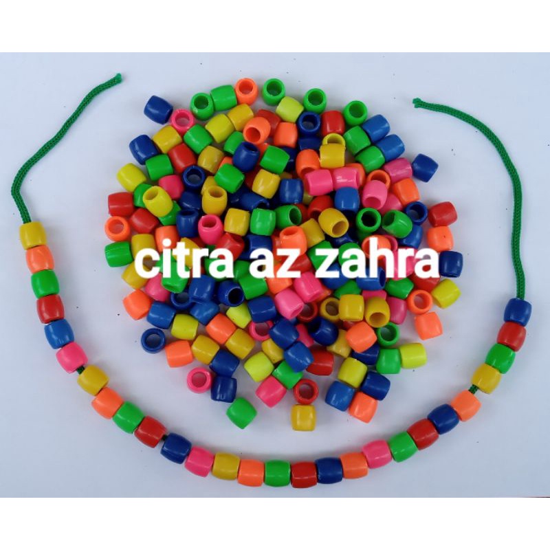 Jual Mainan Edukasi Anak Meronce Manik Tabung Tong Slinder Aksesoris ...