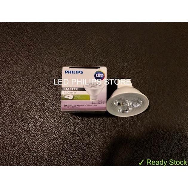 Jual LAMPU HALOGEN LED SPOT PHILIPS 3W 12V TUSUK MR 16 MR16 TERJANGKAU ...