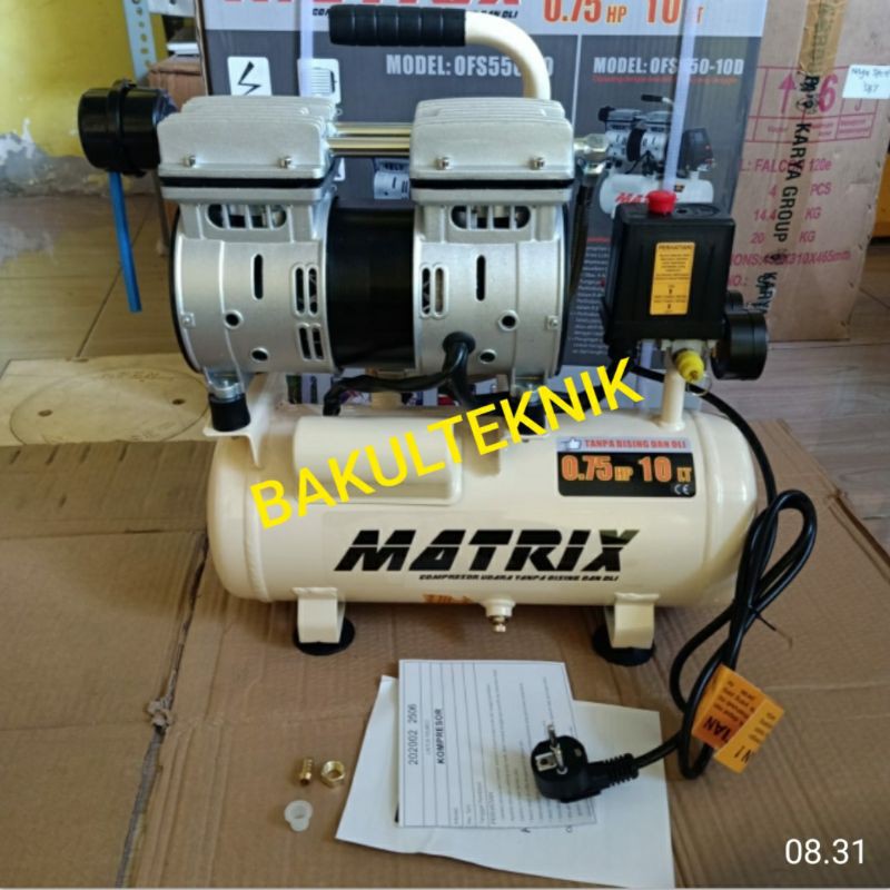 Jual kompresor silent matrix tabung 10L kompresor listrik matrix ...