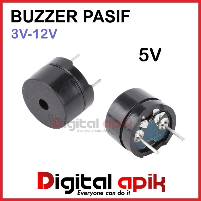 Jual Buzzer Passive Pasif Resistance 16Ω 2KHZ 3V 5V 9V 12V Melodi ...
