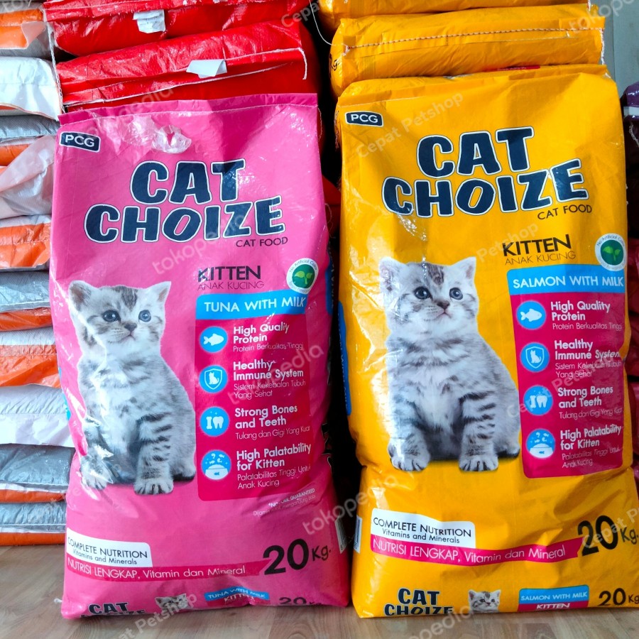 Jual Makanan Kucing kering CAT CHOIZE 20kg Catfood Promo | Shopee Indonesia