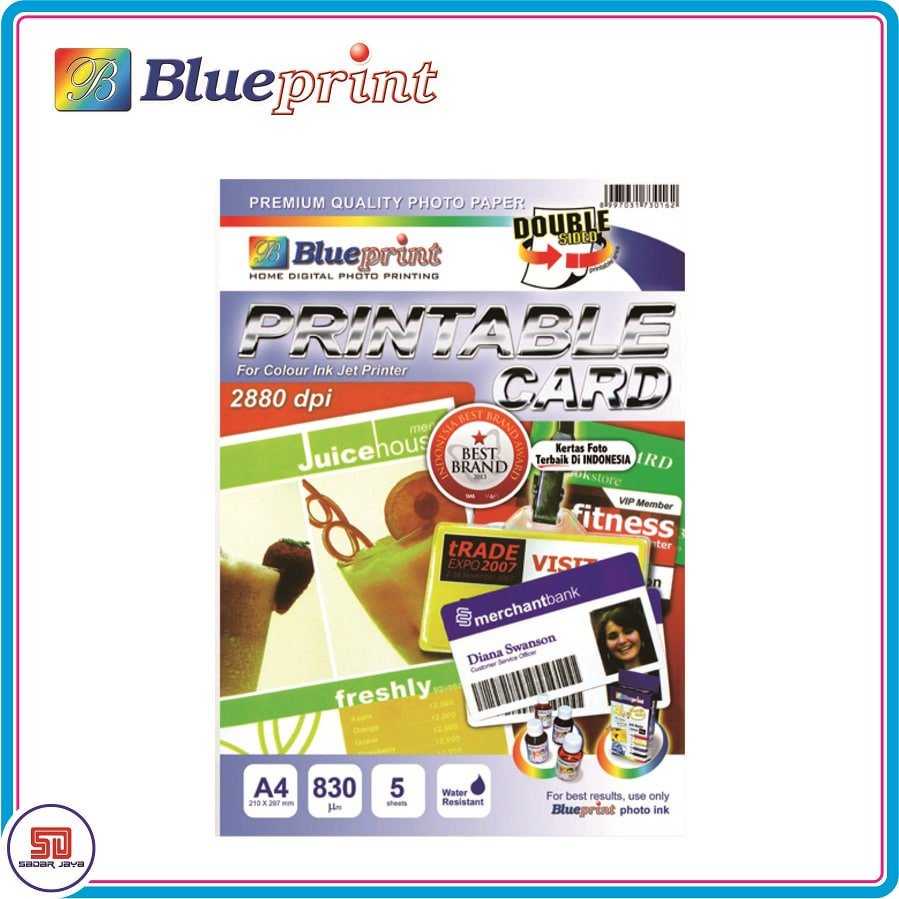 Jual Blueprint A4 Paper ID Card / Printable Card [A4830] | Shopee Indonesia