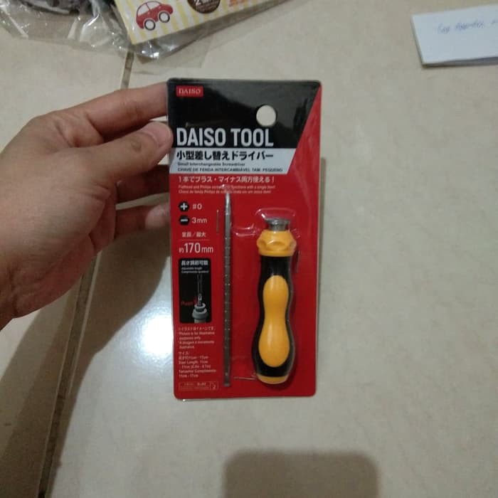 Jual IKEA DAISO JAPAN obeng bolak balik bs setel panjang screwdriver ...