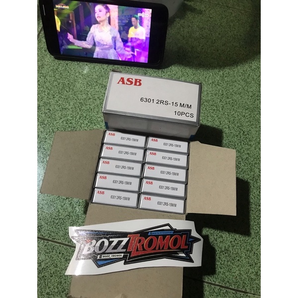 Jual BEARING 6301-15 mm LAHER KLAHER ASB TROMOL MP TIGER PNP SHOK NINJA ...