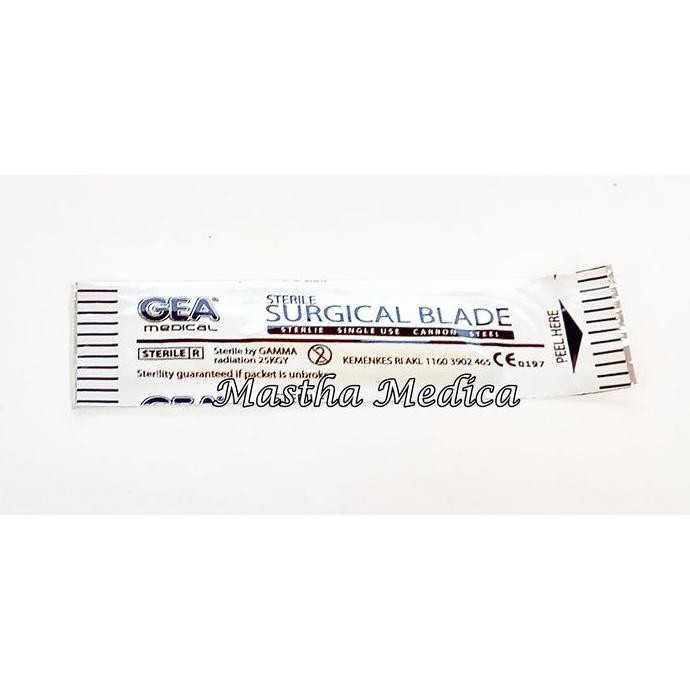 Jual Surgical Blade GEA Mata Pisau Scalpel Bedah Operasi No. 12 Satuan ...