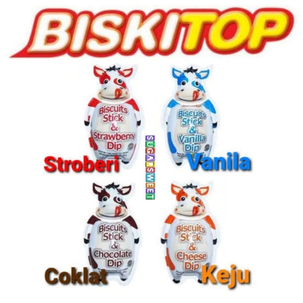 Jual BISKITOP BISCUITS STICK DIP SAPI 35gr / BISKUIT STICK SAPI DIP ...