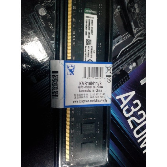 Jual Ram kingston 8GB DDR3 PC3 12800 CL11 Longdimm KVR16N11/8 | Shopee Indonesia