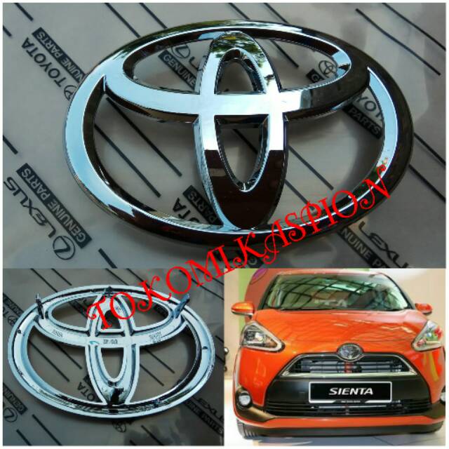 Jual original - emblem grill sienta - emblem toyota sienta depan - logo ...