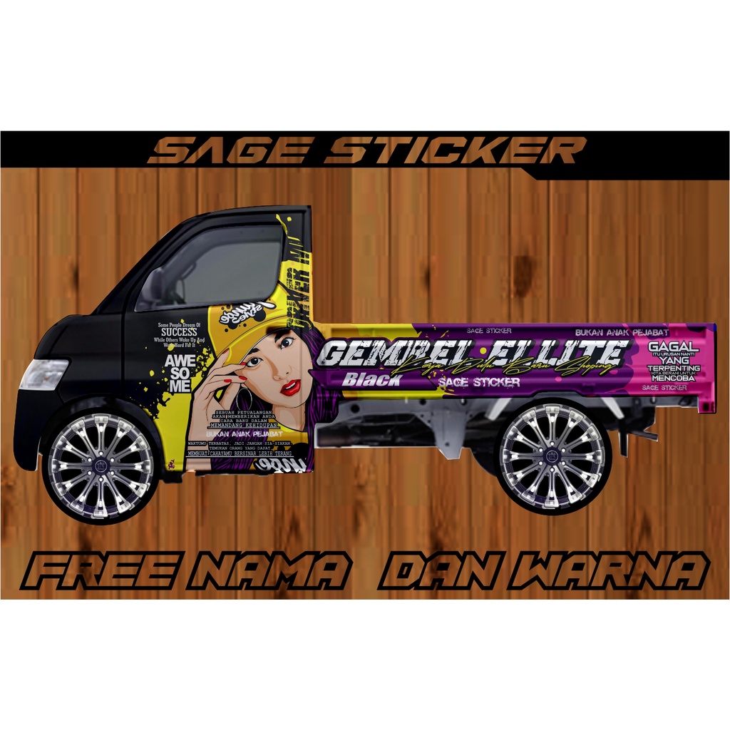 Jual decal sticker mobil pickup grandmax bagus | Shopee Indonesia