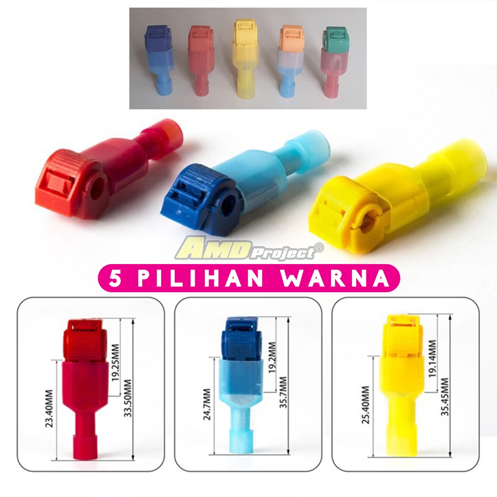 Jual T-Tap Connector Scotch Lock Quick Cable Jumper Terminal Kabel ...