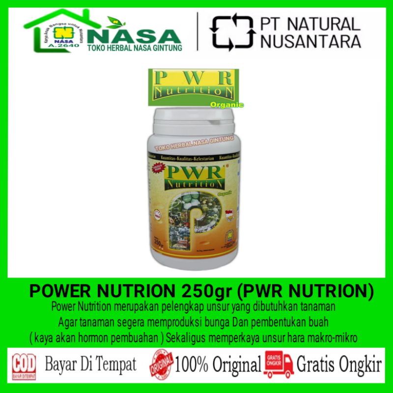 Jual (COD/BAYAR DI TEMPAT) PUPUK ORGANIK POWER NUTRITION NASA 250gr ...