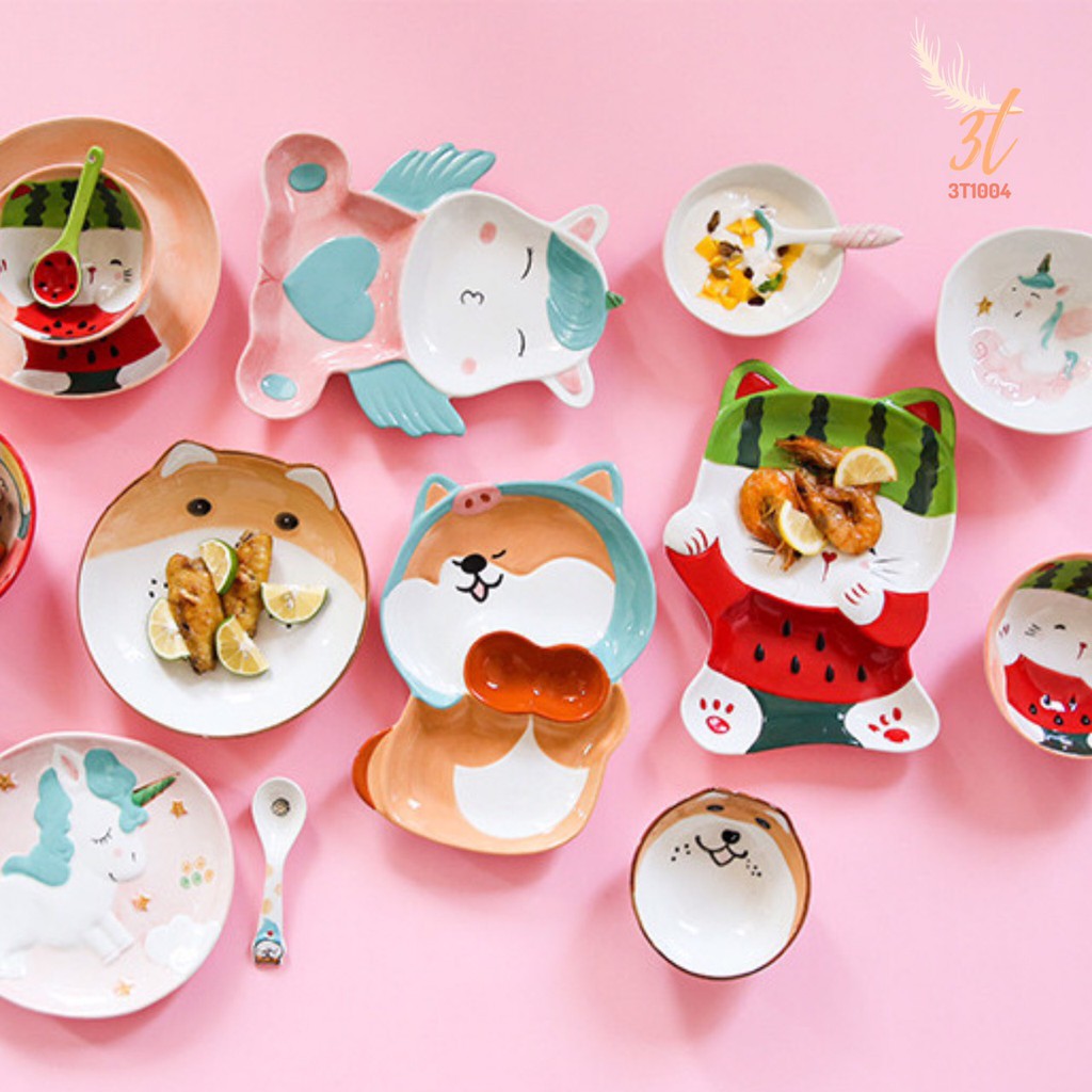 Jual Mowgli & Friends Ceramic Plate/ piring lucu/ piring keramik ...