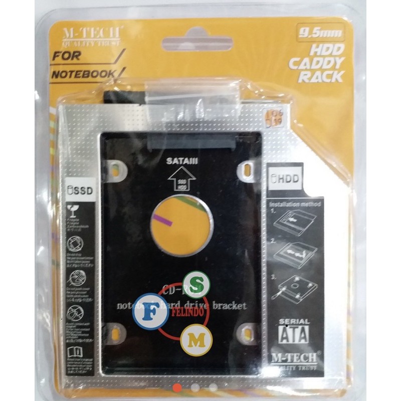 Jual HDD CADDY 9,5MM / 12,7MM FOR LAPTOP SLIM 9,5 MM / 12,7 MM | Shopee ...