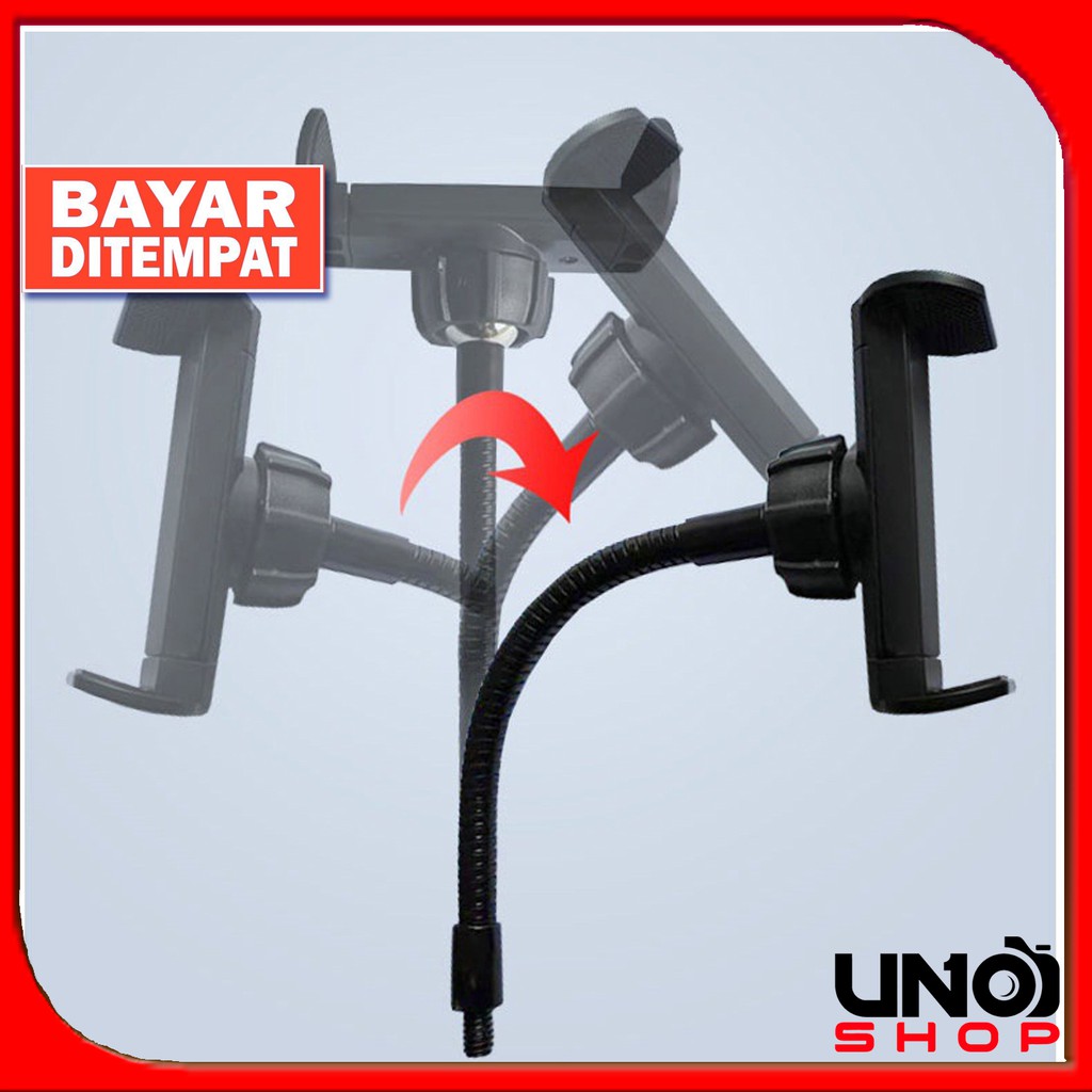 Jual Holder HP Smartphone Ringlight Gooseneck 360 Ring Light | Shopee ...